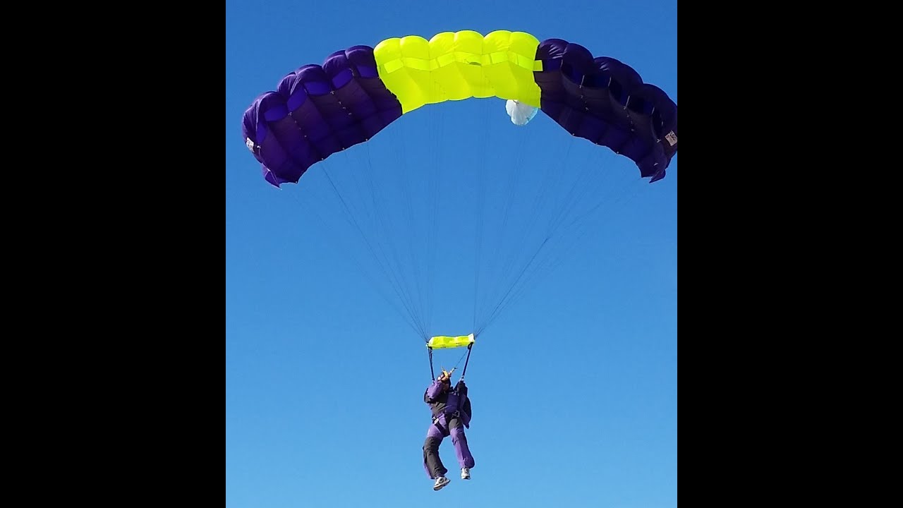 1 Arm Skydiver Jump 963 New Canopy 021520 - YouTube