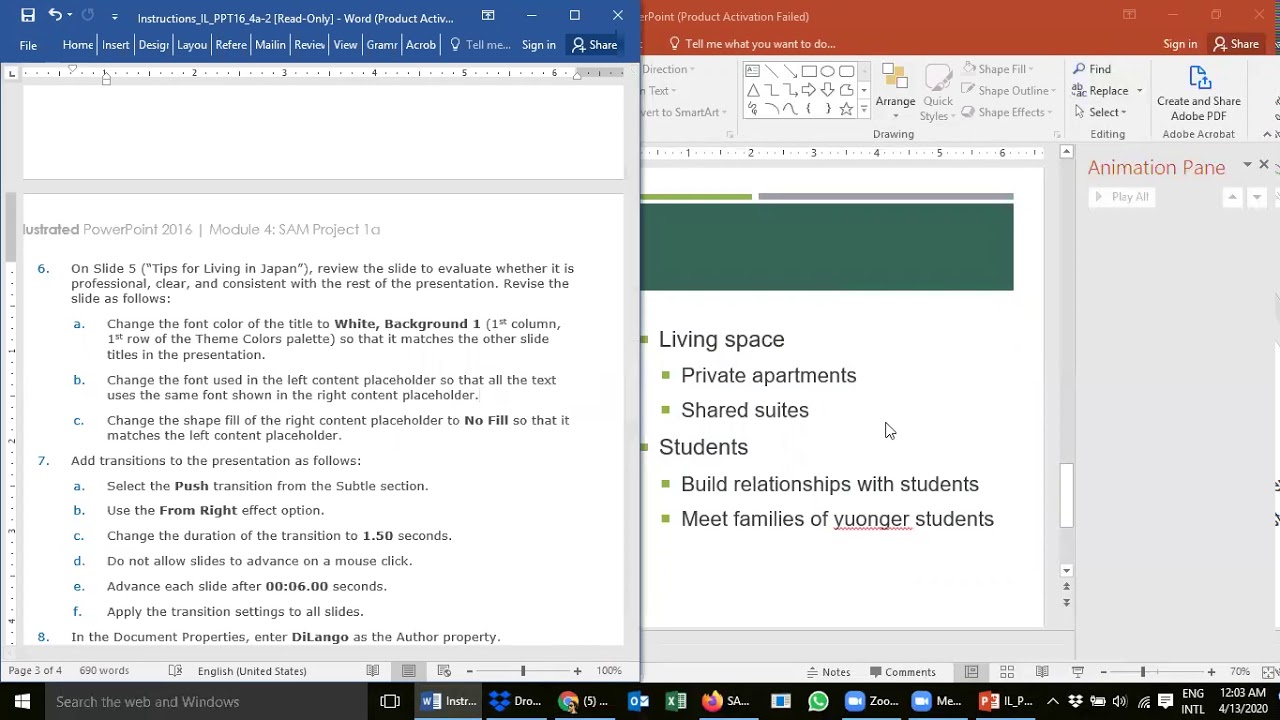 How to complete Illustrated PowerPoint 2016 Module 4 - SAM Project 1a ...