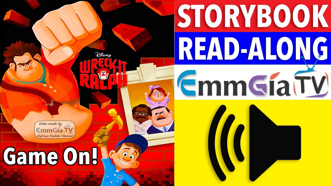 Wreck-It Ralph - Game On! 📚 Read Along Story books 📖 Read Aloud Stories ...
