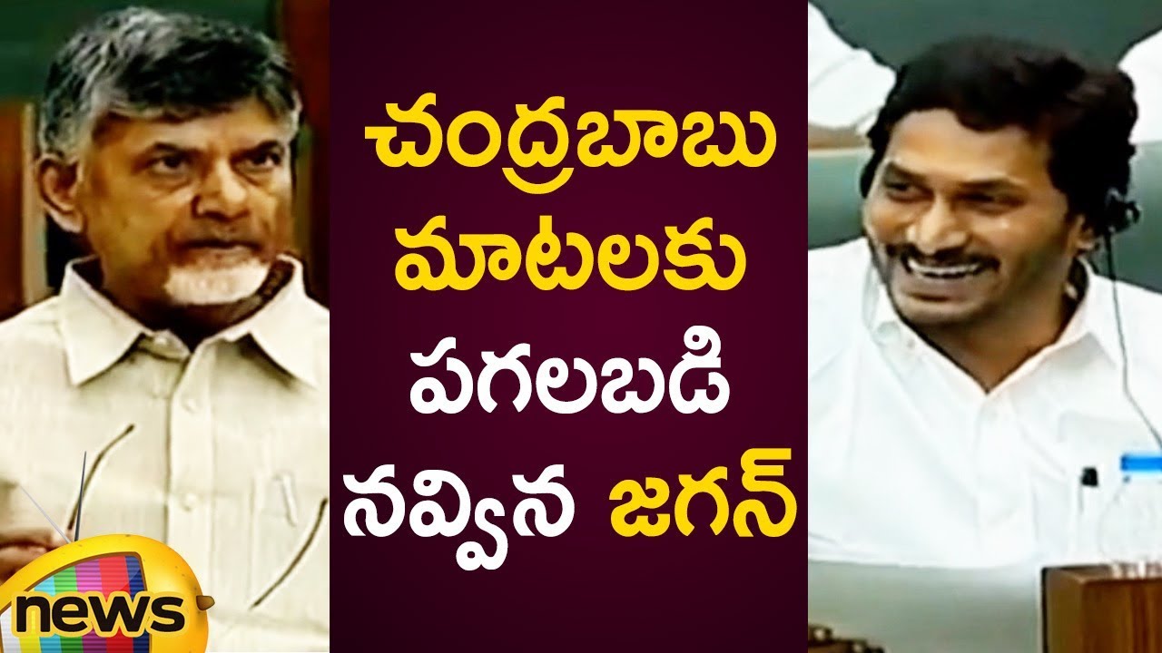 AP CM YS Jagan Huge Smile Over Chandrababu Naidu Words In Assembly ...