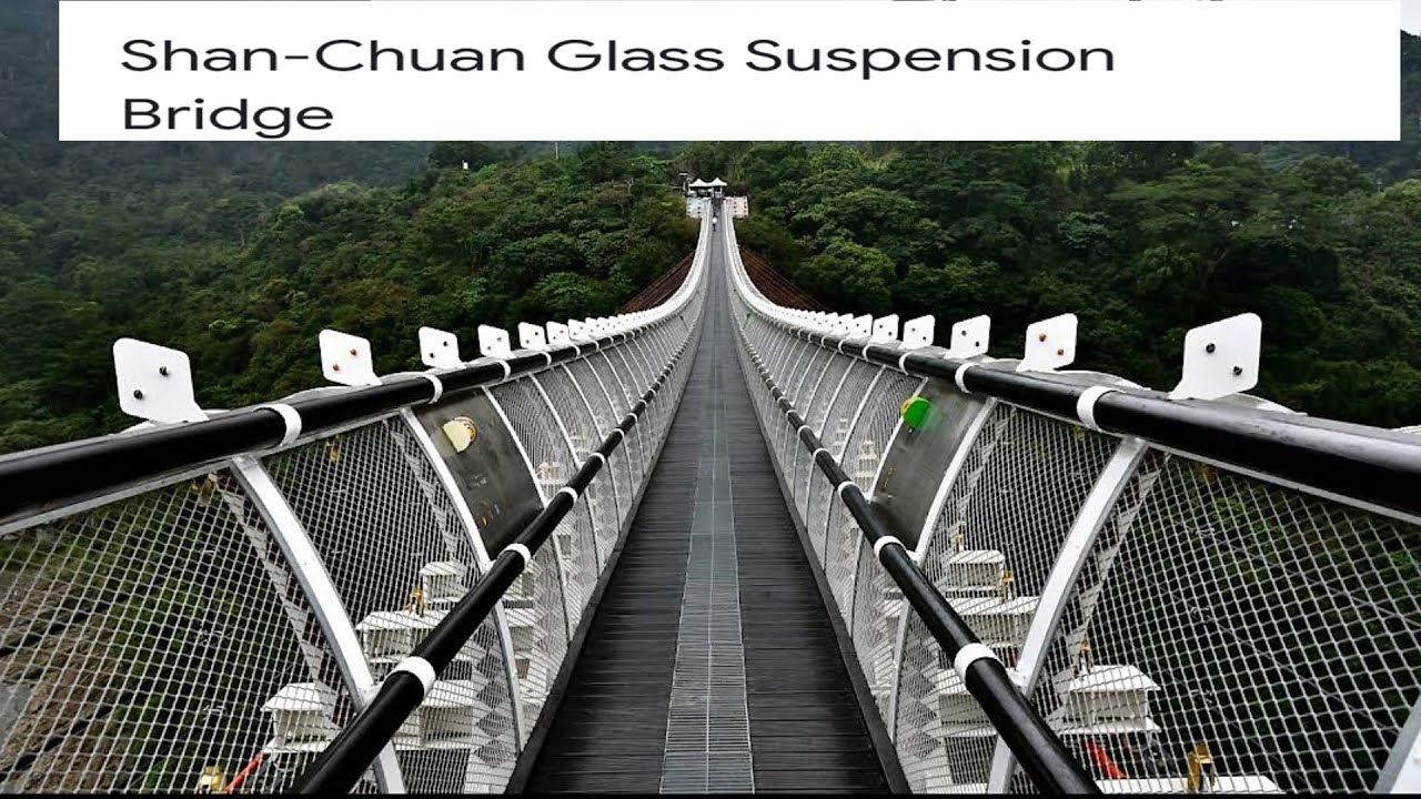 shan-chuan glass suspension bridge - YouTube