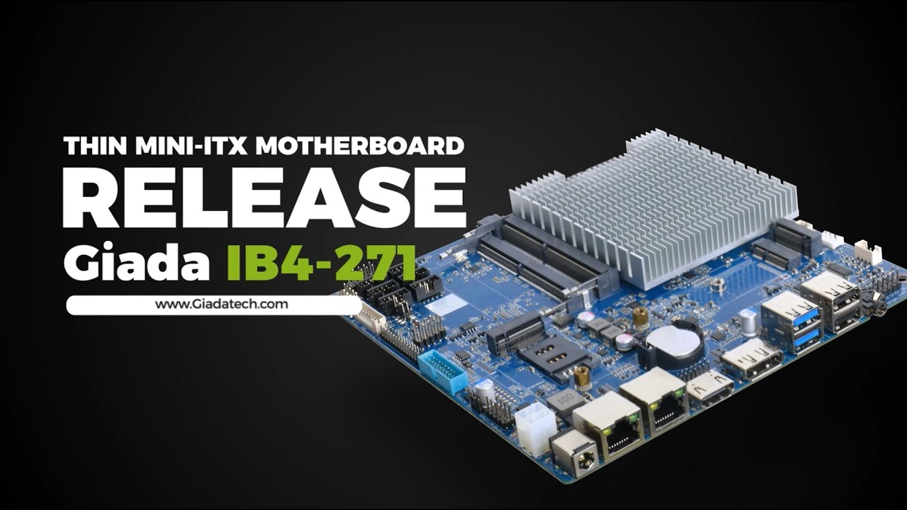Giada thin mini-ITX motherboard, IB4-271 - YouTube