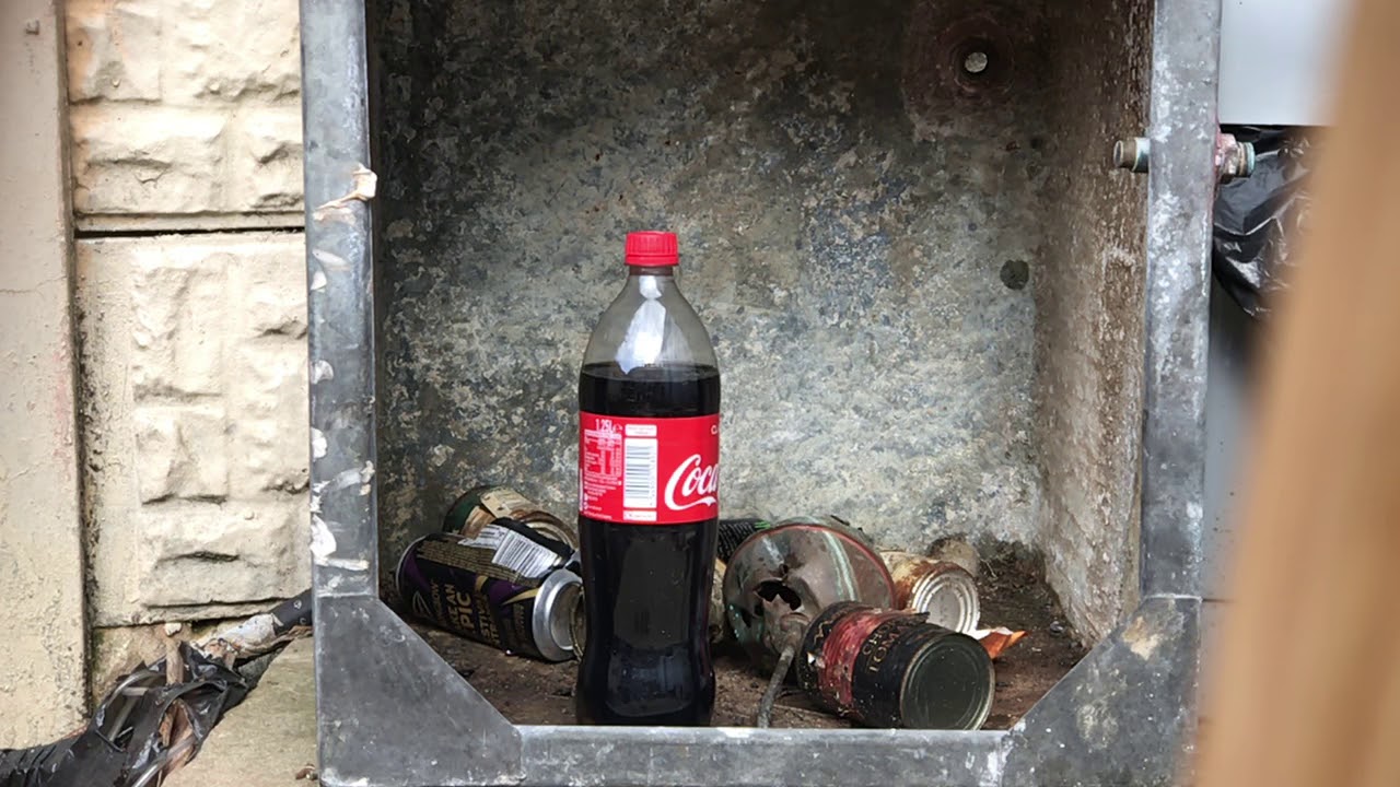Slow motion shooting coke bottle - YouTube