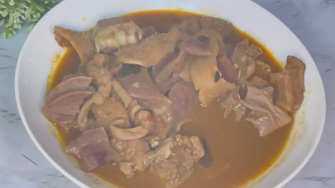 Goat Intestine Pepper Soup - YouTube