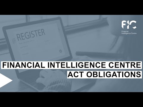What are Financial Intelligence Centre Act obligations - YouTube