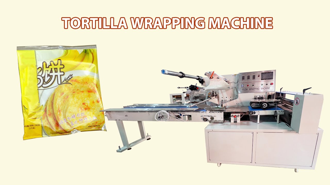 Tortilla Packing Machine Testing Video Tortilla Wrapping Machine WB720 ...