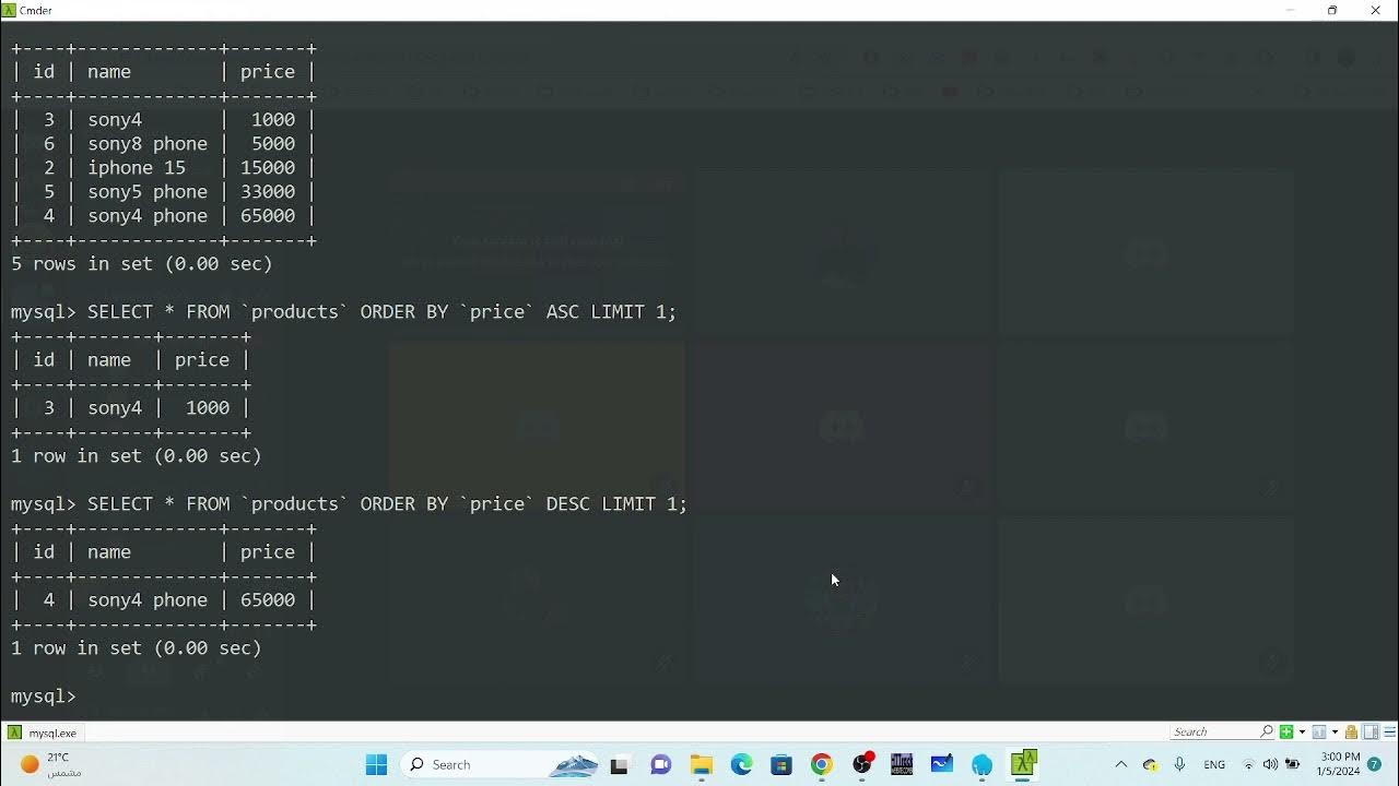 backend course - 39 order by - YouTube