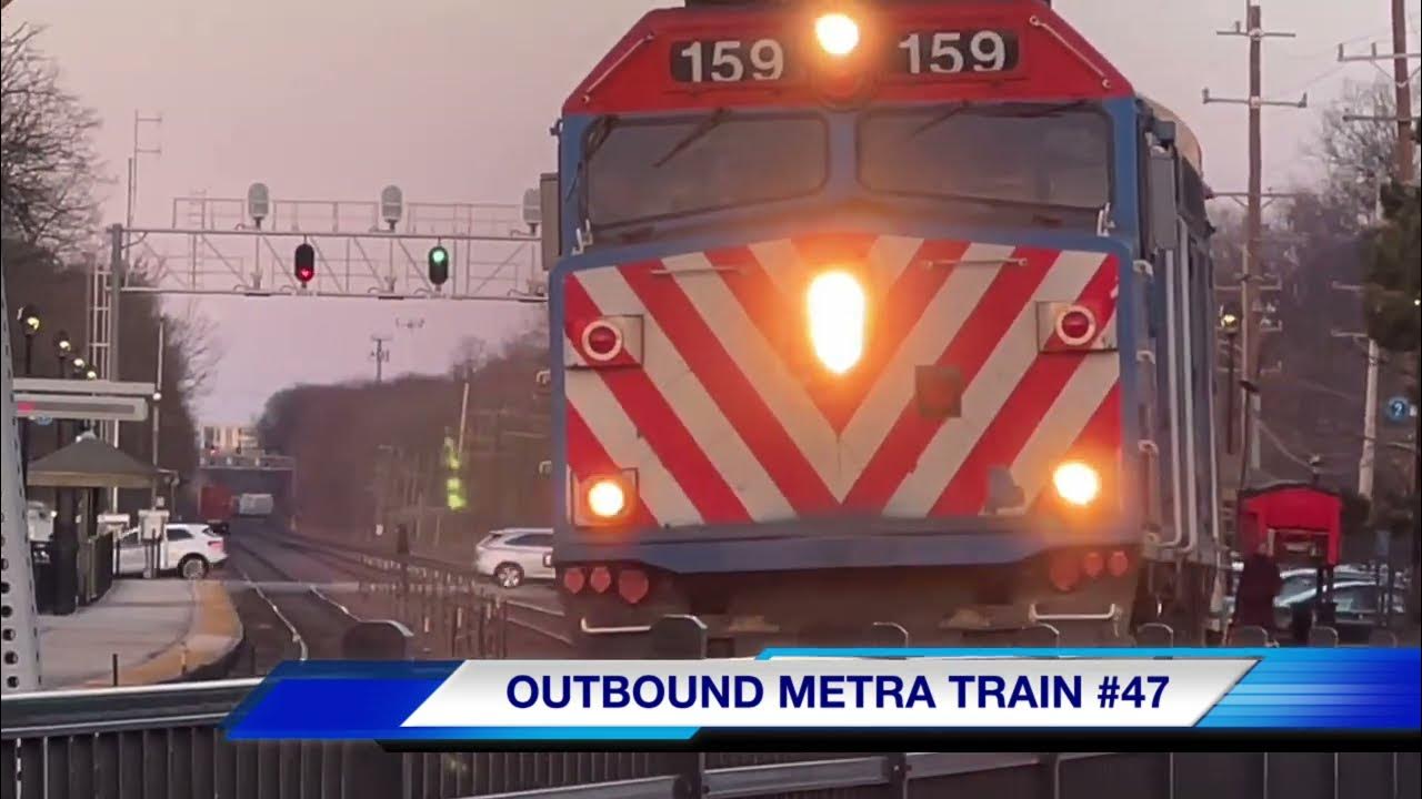 Metra Evening Rush Hour At Glen Ellyn On March 7, 2023 - YouTube
