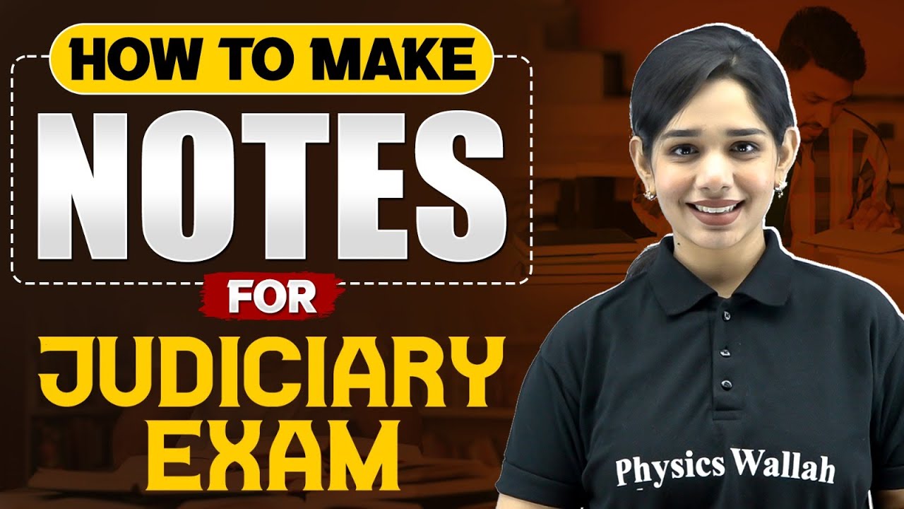 How To Make Notes For Judiciary Exam | Judiciary Preparation 2025 ...