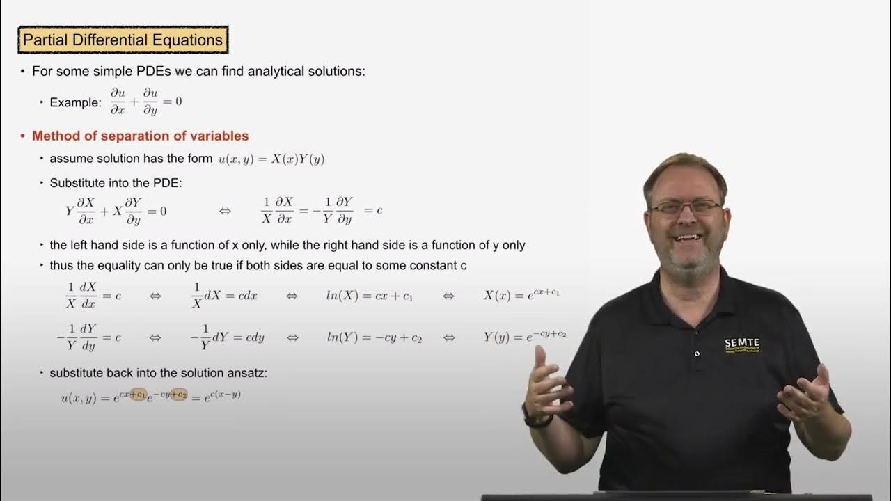 Lecture 9-2 | Analytical Solutions PDEs | Advanced Mathematical Methods for Engineers - YouTube
