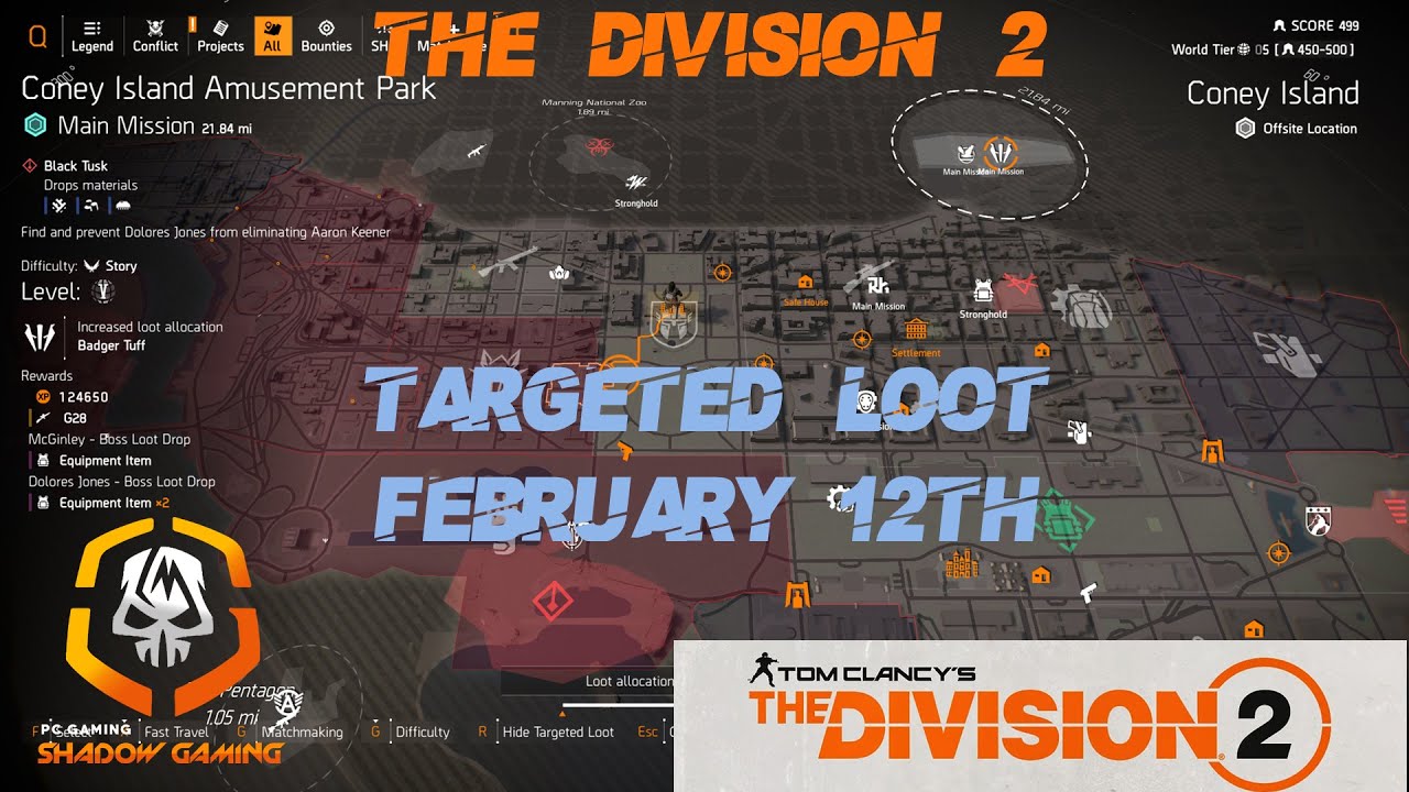 The Division 2 | Targeted Loot | Feb 12 Coney Island - YouTube