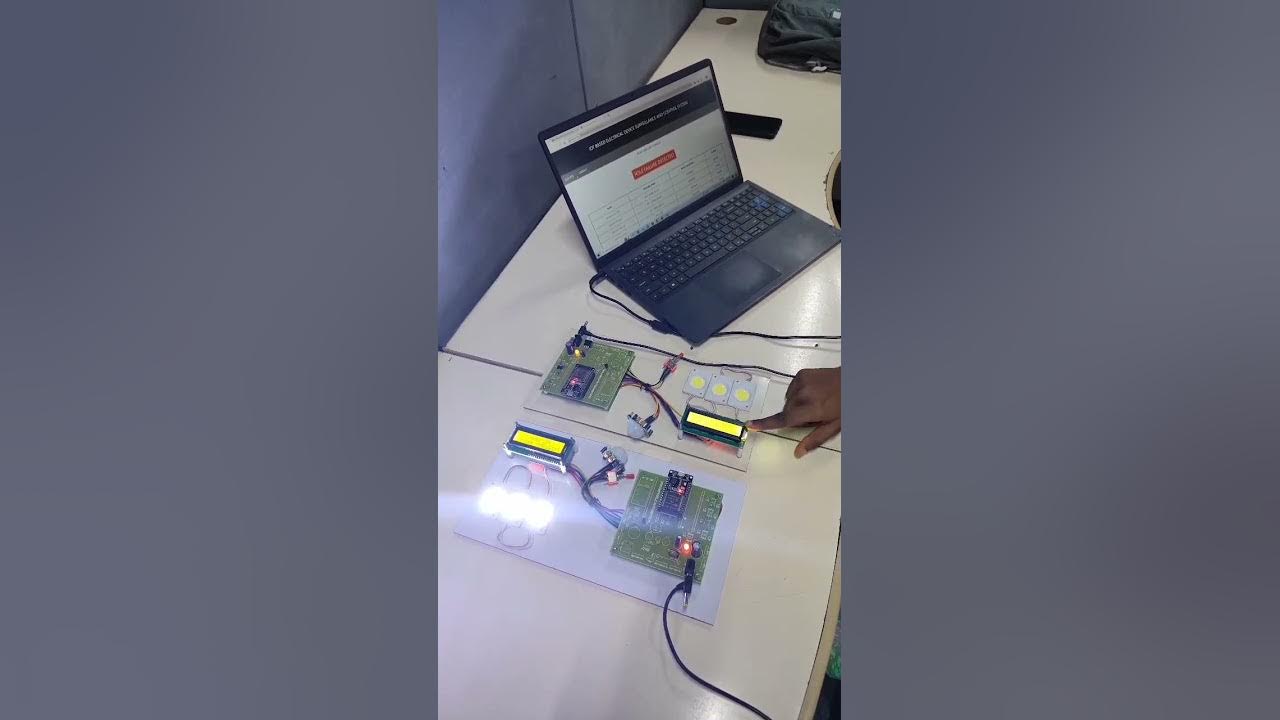 centralized monitoring system for street light fault detection and location tracking - YouTube