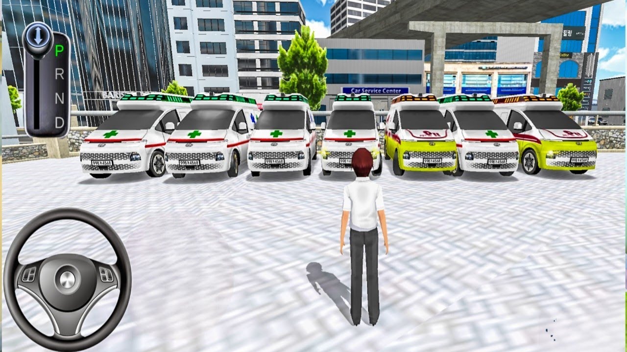 Ultimate vehicle Collection New Ambulance Van Staria Parking School ...