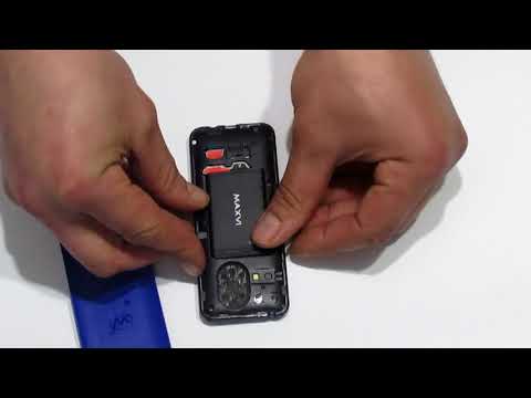 Как вставить SIM-карту в Maxvi K12