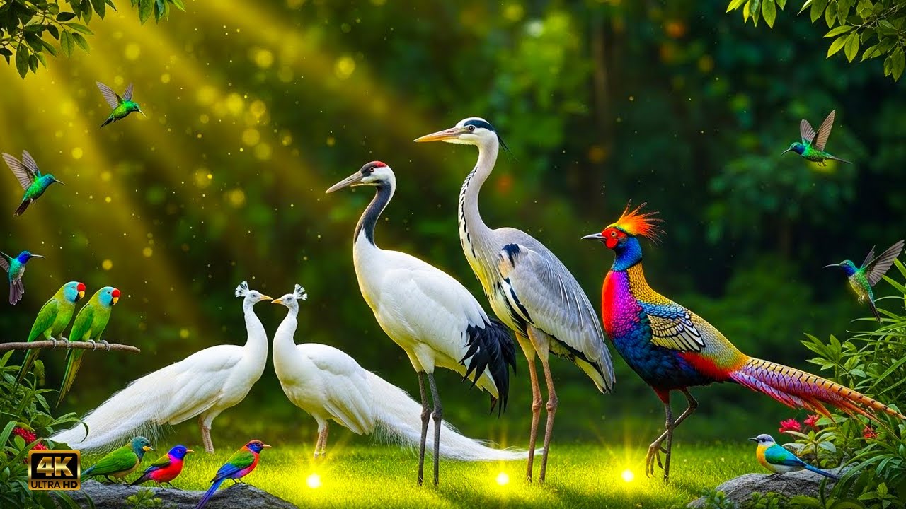 🐦Amazon Ecology 4K: Vibrant Jungle Birds | Relaxing Nature Film for ...