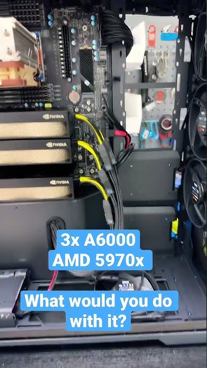 Deep learning workstation - 3x A6000 - Best CPU for gaming #amd #ai # ...