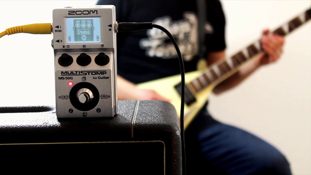 Zoom MS50G Multistomp - Stomp Mode - Full Mix Demo & Playthrough - YouTube