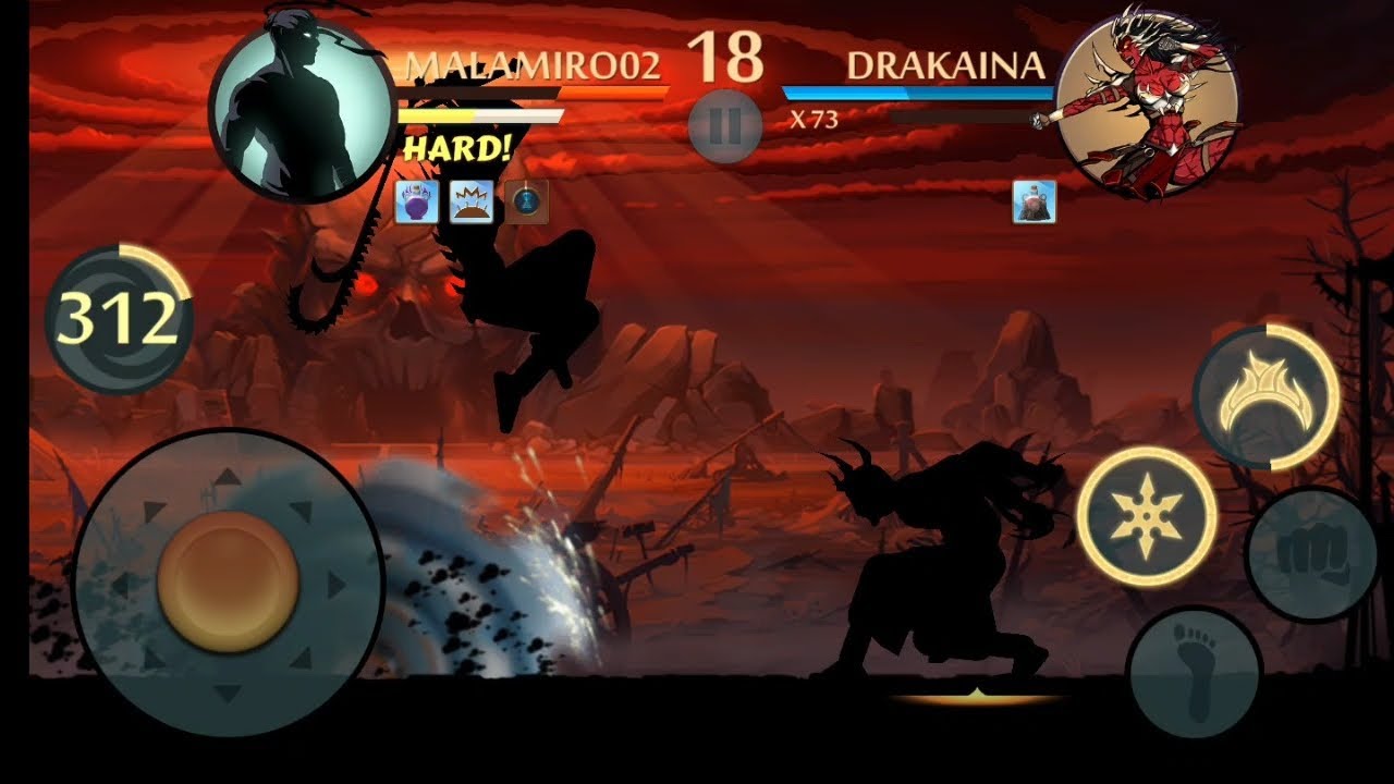 shadow fight 2|| playing drakaina raid with meds - YouTube