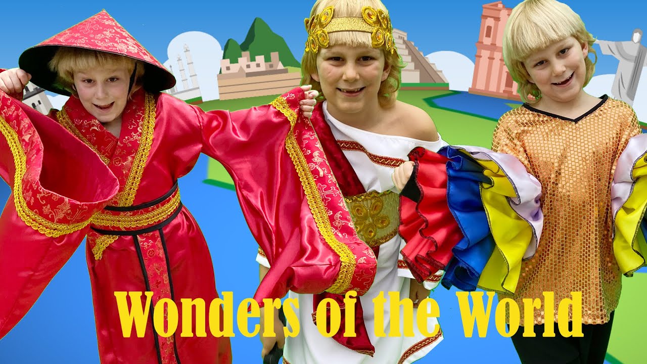 The Seven Wonders of the Modern World Song for kids|Update your ...