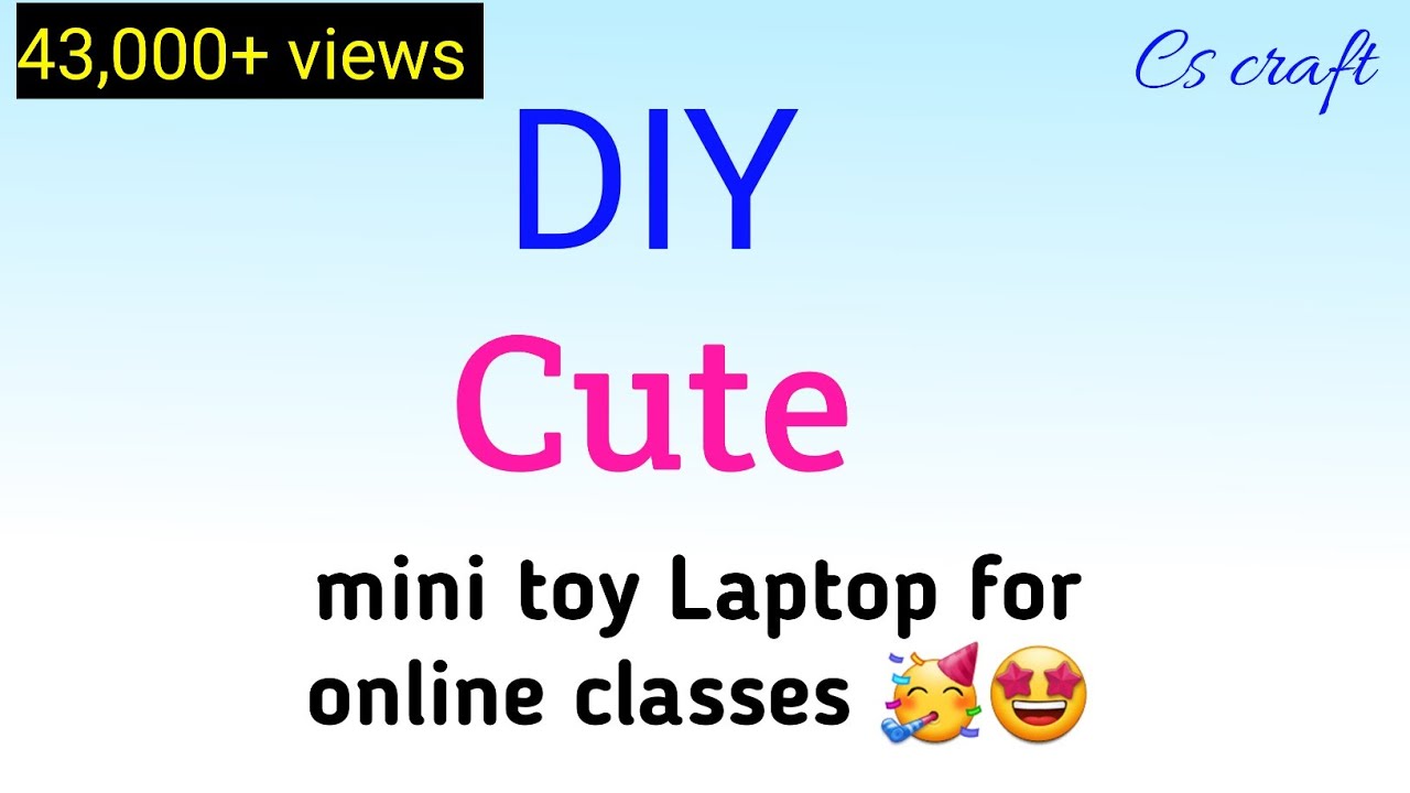 how to make toy laptop for online classes |Toy Laptop phone holder with ...