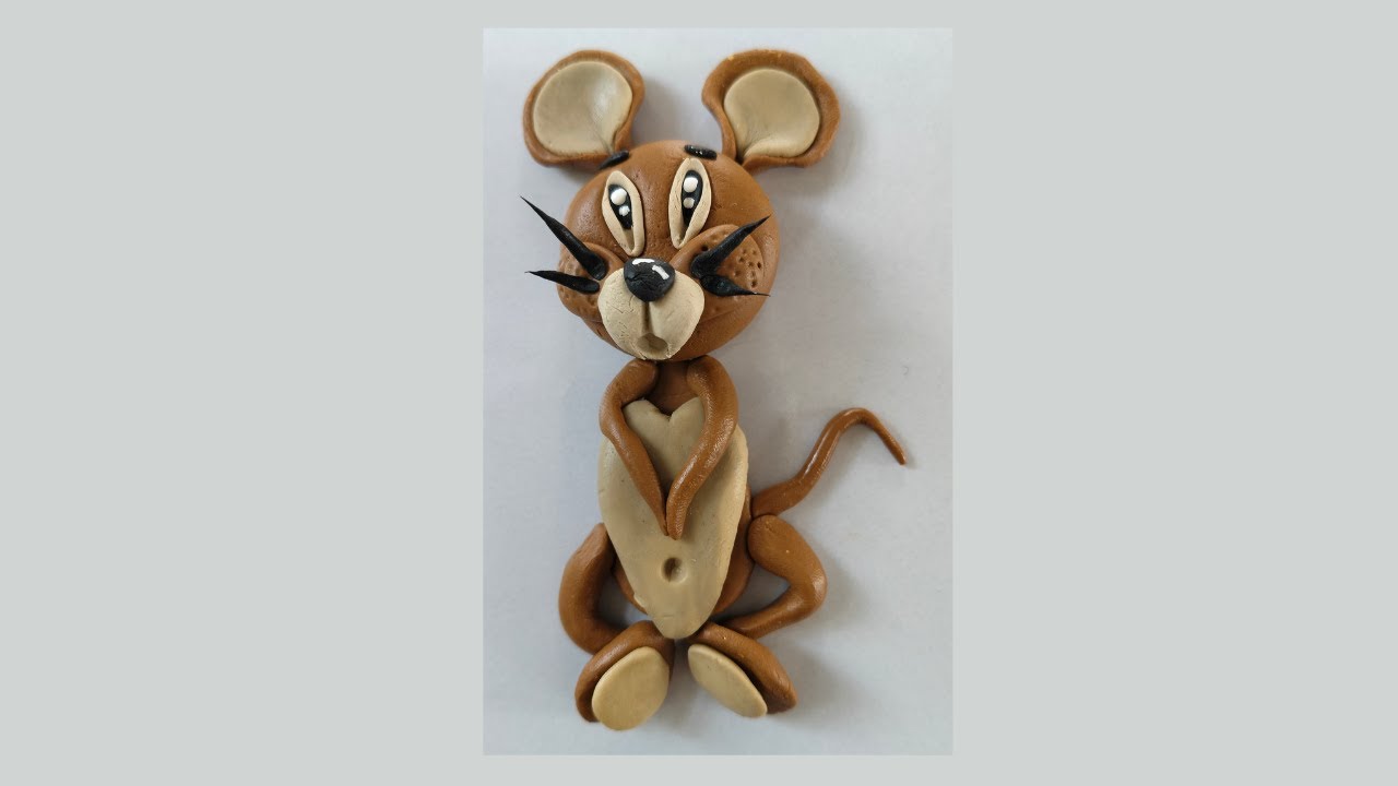 How to Make Jerry Mouse with Clay | DIY Cute Rat from Clay | Clay Art ...
