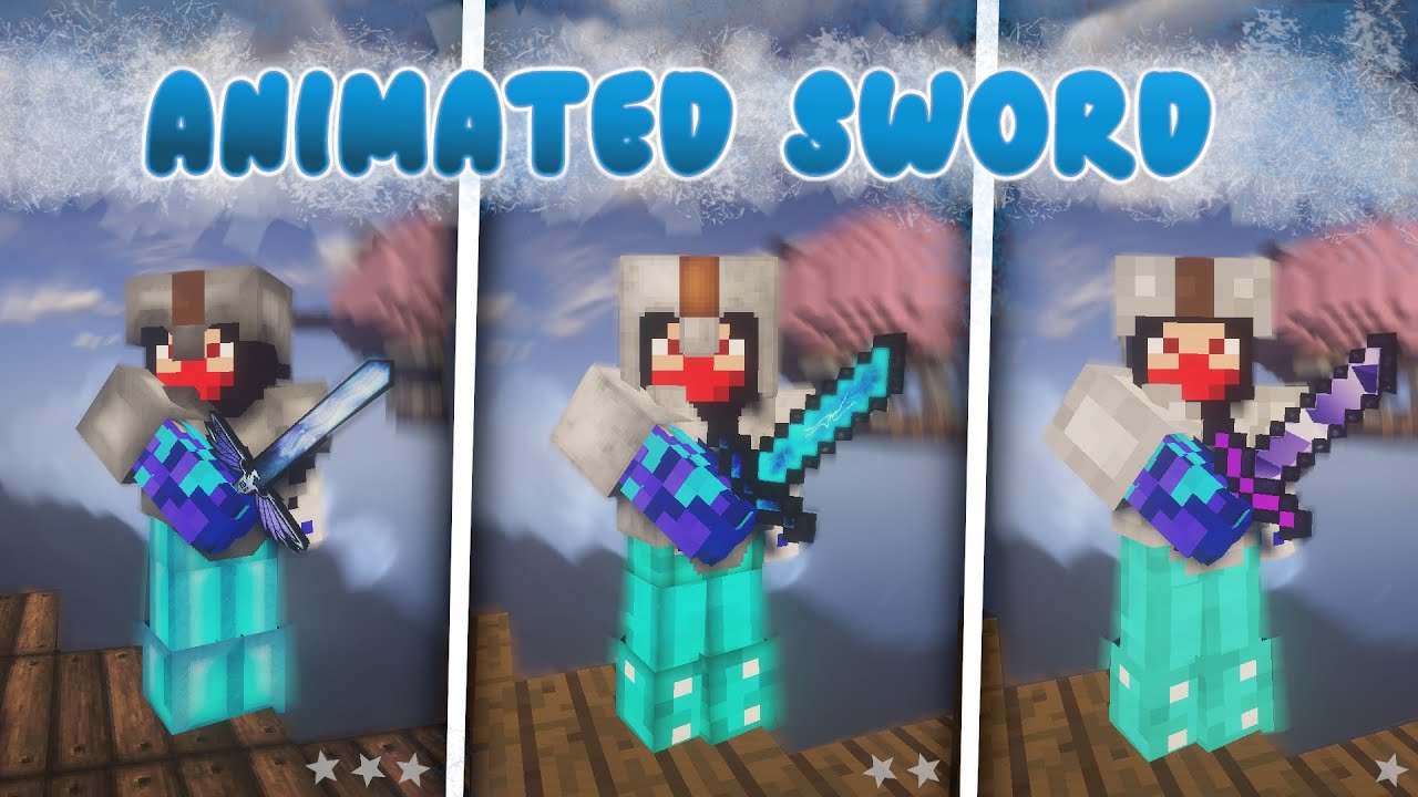 Best Animated Swords Texture Packs| Hypixel Bedwars ASMR - YouTube