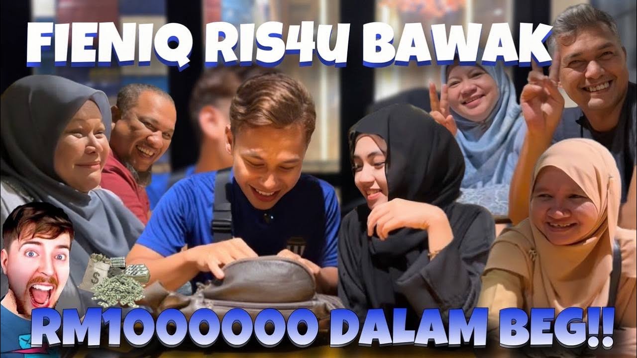 SELONGKAR BEG FAMILY FIENIQ !! BAWAK RM1000000 MACAM TU JE DALAM BEG ...