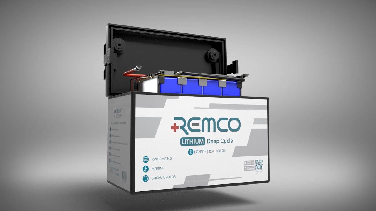 REMCO Lithium Deep Cycle Features - YouTube