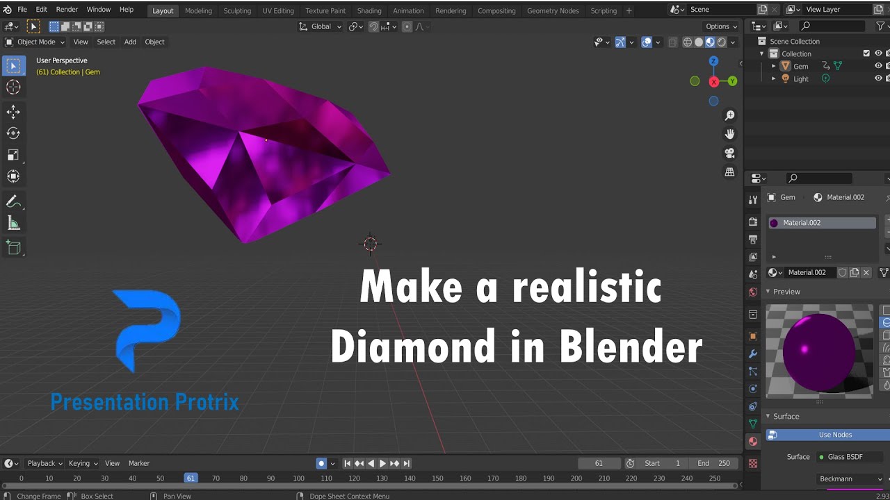 Make A Diamond In Blender Easy Tutorial YouTube make-a-diamond-in-blender-easy-tutorial-youtube