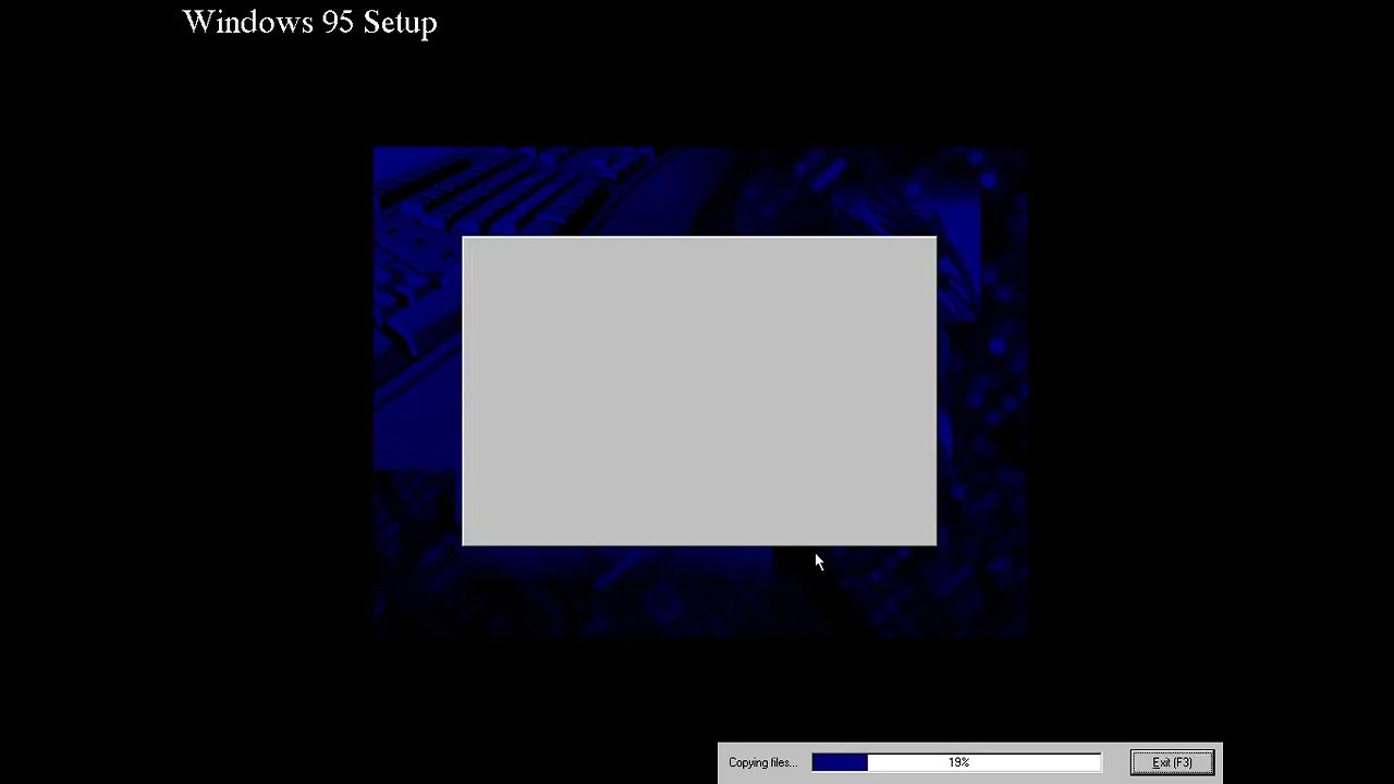 Installing Windows 95 Build 405 - YouTube