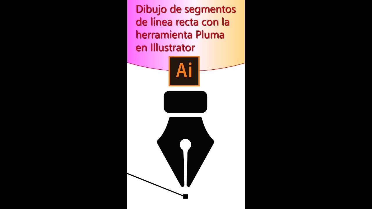🎖DIBUJO de SEGMENTOS de LINEA RECTA con la HERRAMIENTA PLUMA en ...