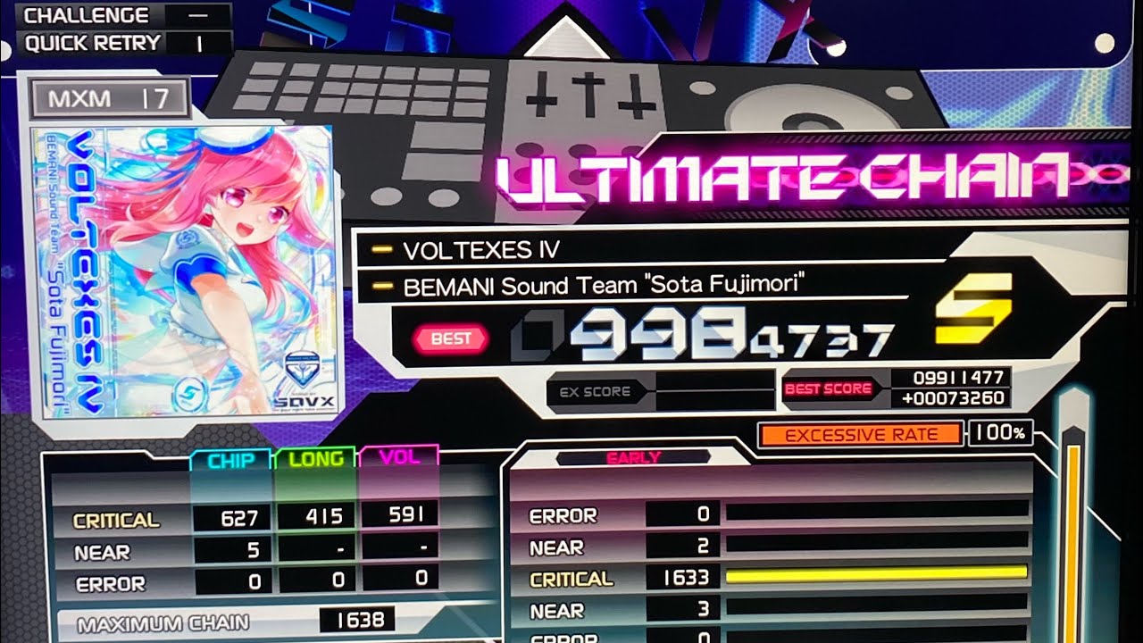 [SDVX] VOLTEXES IV [EXH17] 998UC - YouTube