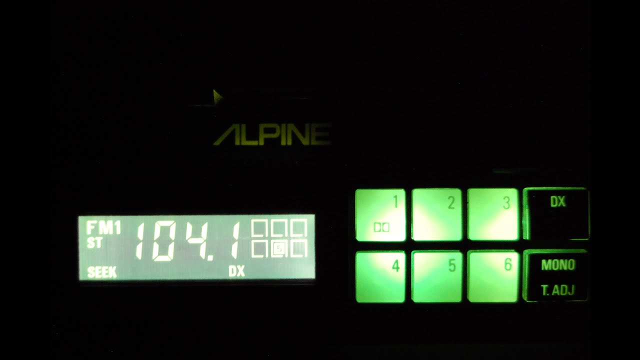 Vintage Alpine 7168 AM/FM cassette car stereo #3 rare old retro - YouTube