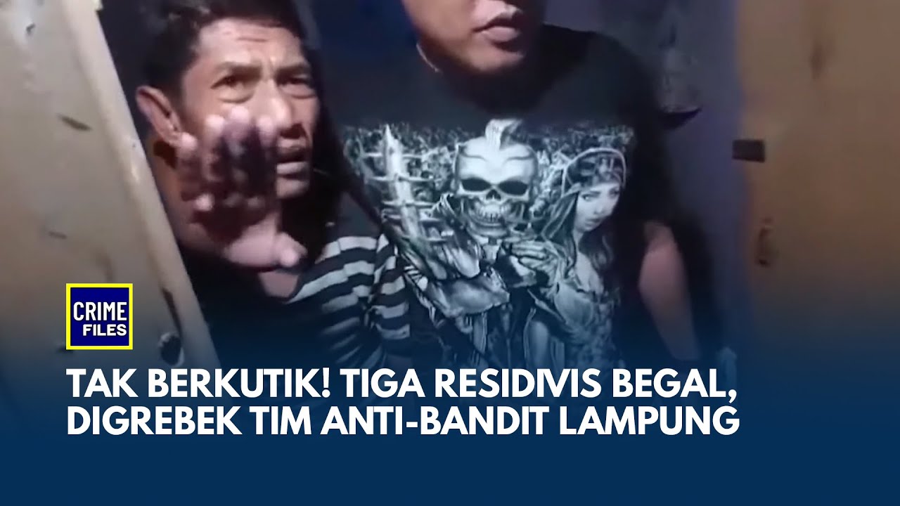 Tak Berkutik! Tiga Residivis Begal, Digrebek Tim Anti-Bandit Lampung ...