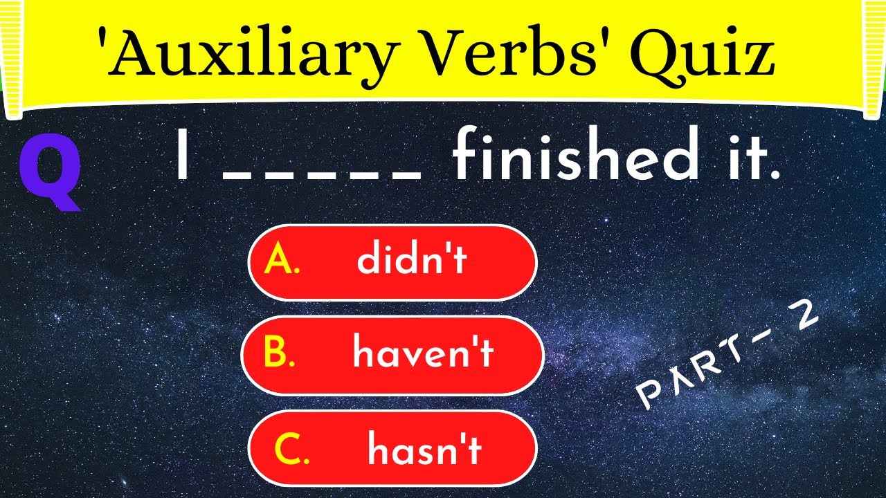 'Auxiliary Verbs' Quiz with answer #english_grammar_quiz # ...