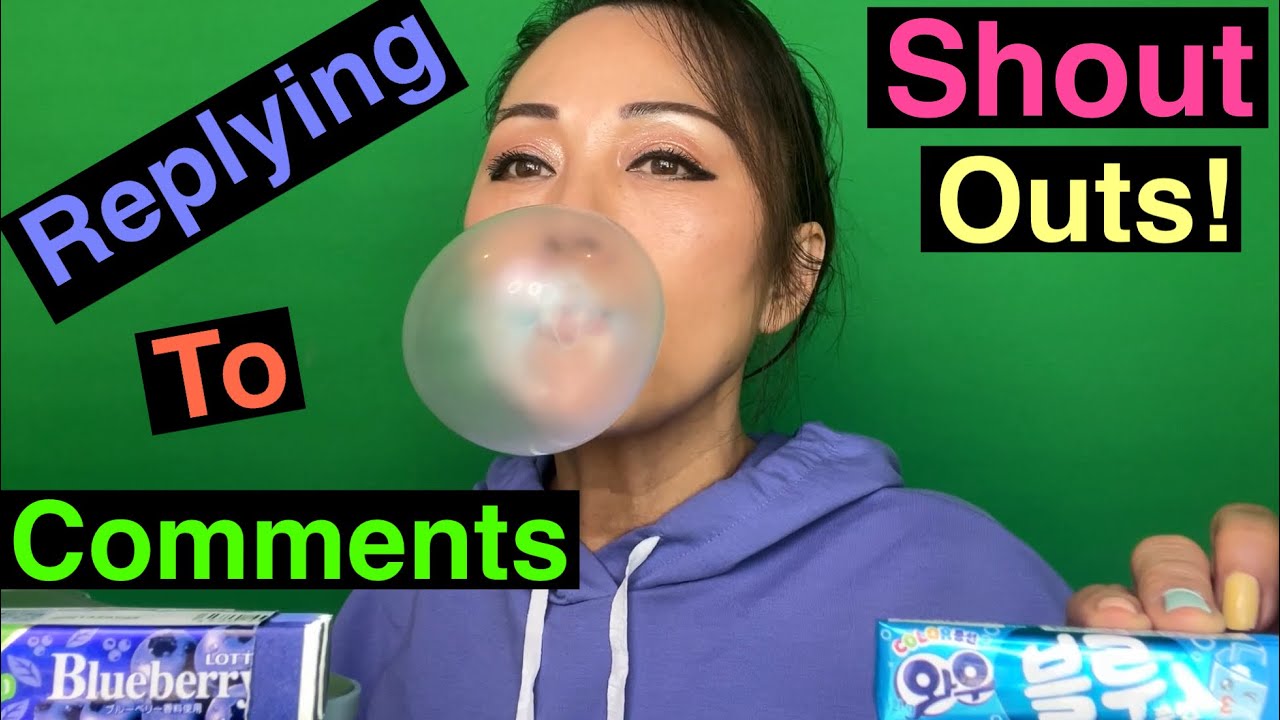 INTENSE ASMR KOREAN BUBBLE GUM SNAPPING-SATISFYING SOUNDS FOR ...