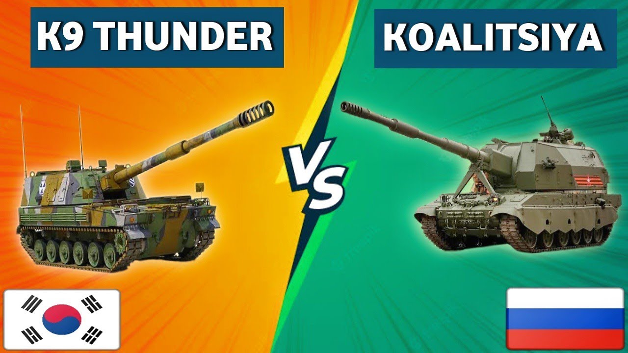 K9 Thunder VS Koalitsiya-SV Advanced Powerful Howitzers - YouTube