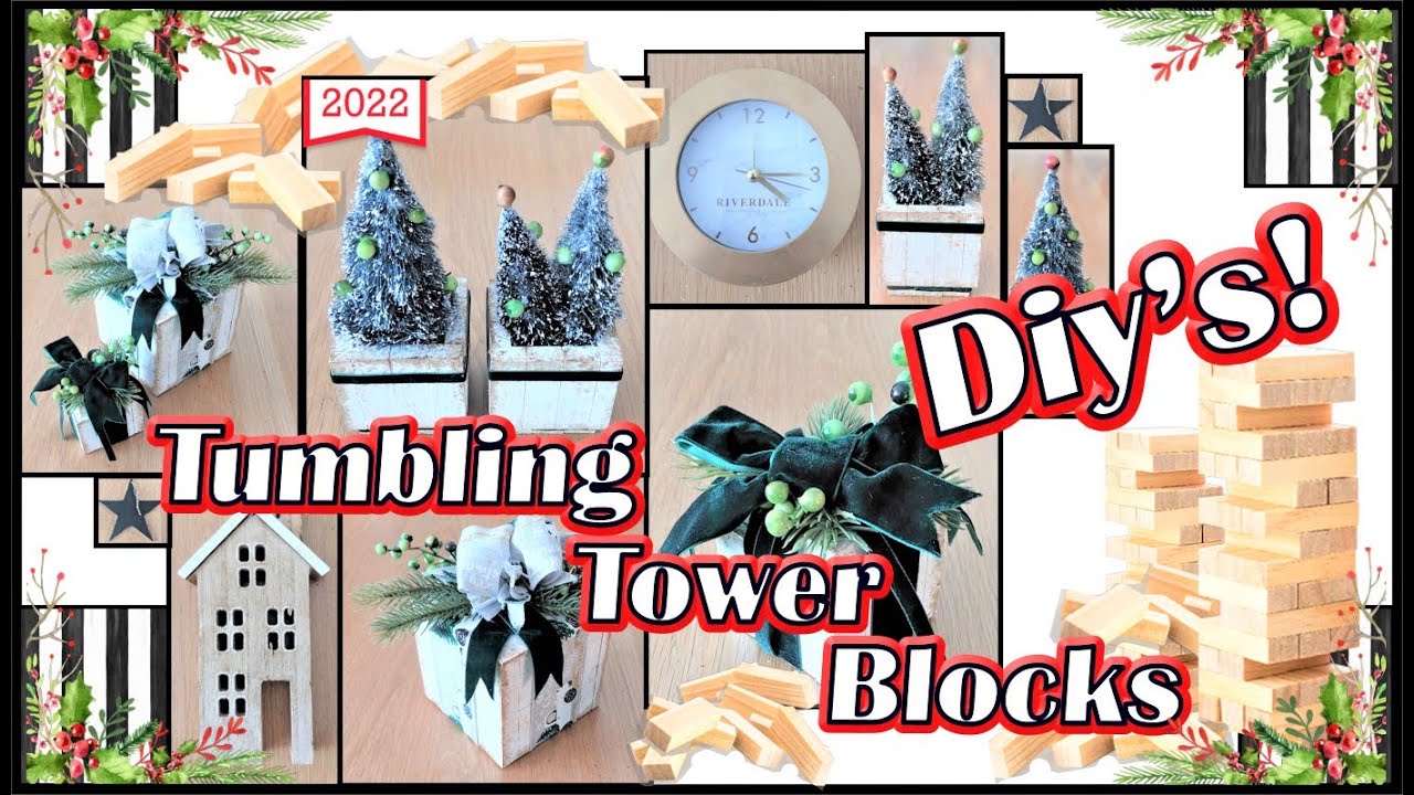 🎄BRILLIANT NEW TUMBLING TOWER BLOCKS DIYS II SUPER FAST AND CHEAP ...