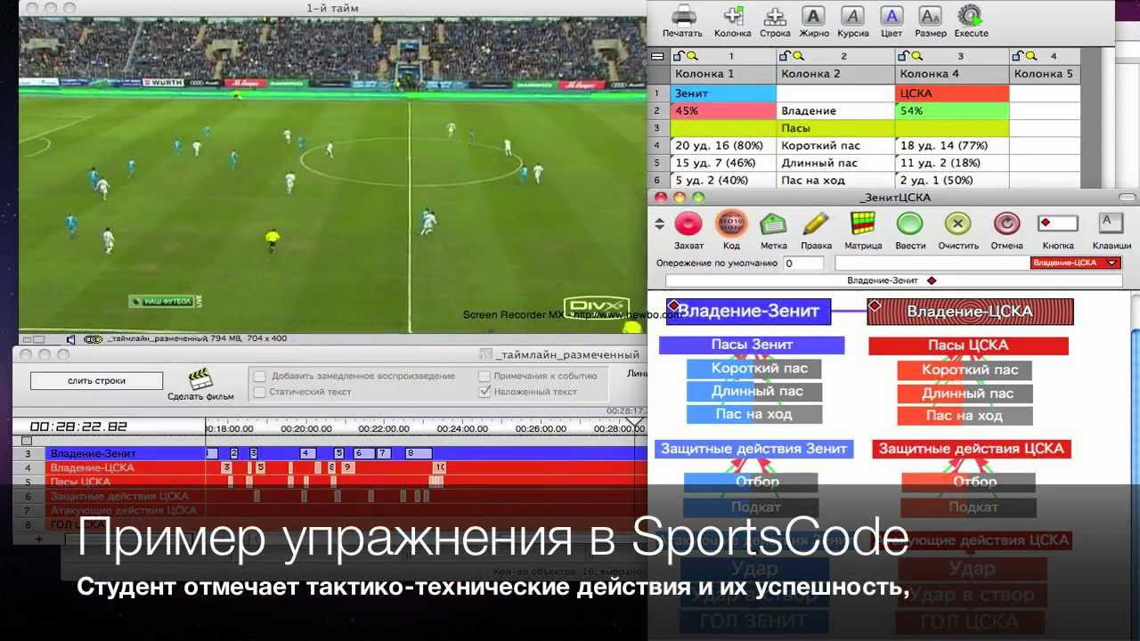 Применение SportsCode для обучения студентов - YouTube