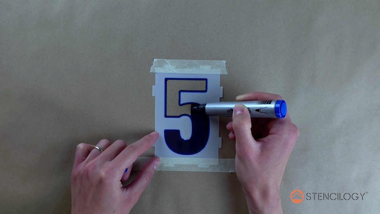 How to Use the Stencilogy 20-Piece Interlocking Number Stencil Set ...