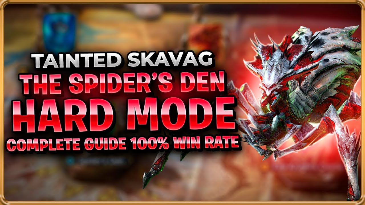 Speed Run The New Hard Mode Spider Dungeon! Tainted Skavag Guide Raid ...