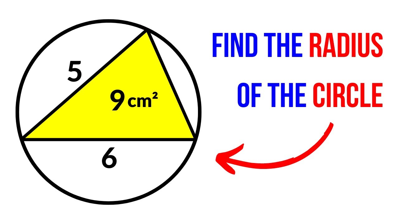 Can you find the radius of the circle? | Triangle inscribed in a circle ...