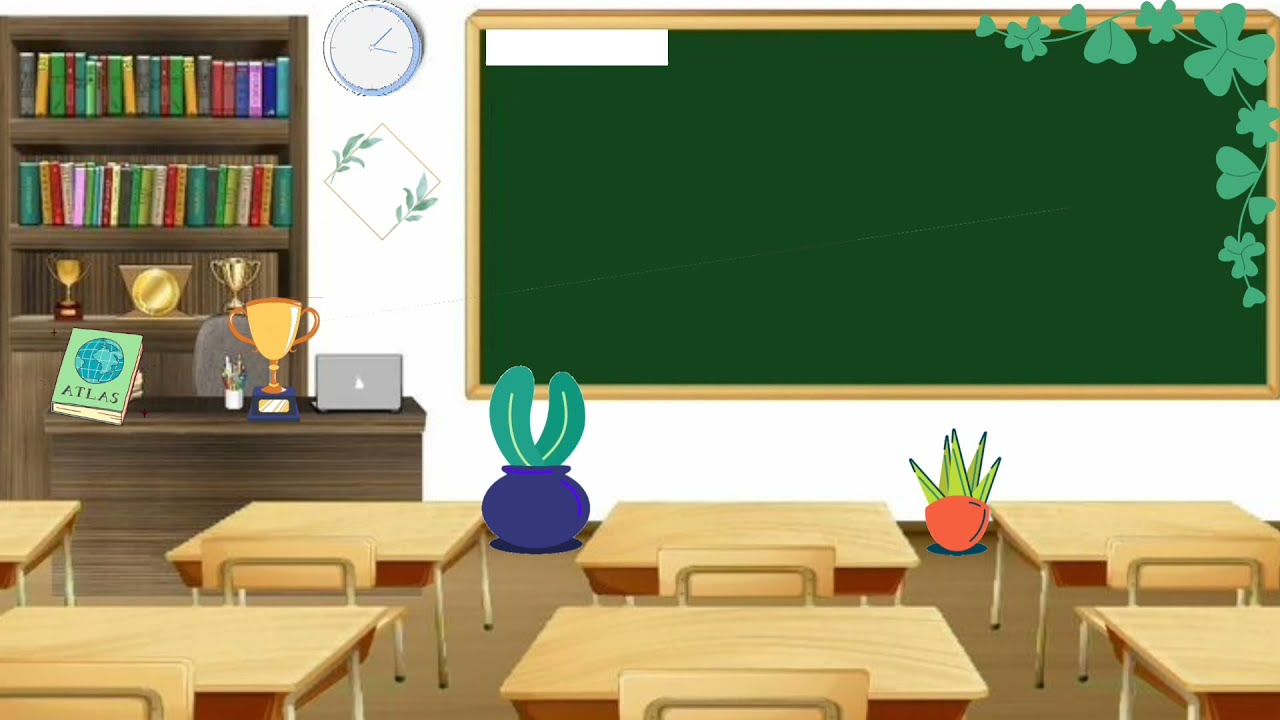 Free Video Lesson Animated Background Green Screen Online Classroom ...