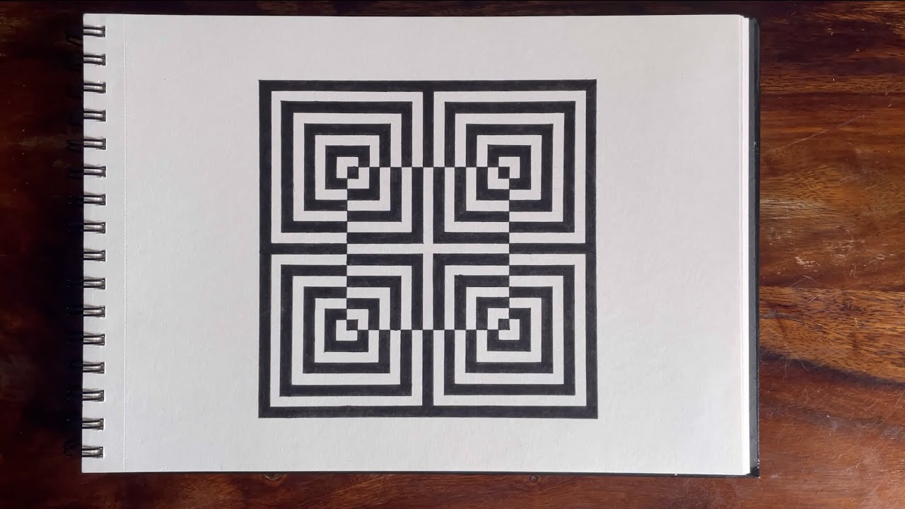 How to make a 3D Geometric Square Illusion || Part 2 - Adding Depth and ...