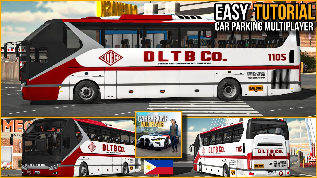 DLTB Co. Bus Tutorial | New King Long Bus Livery Tutorial in Car ...