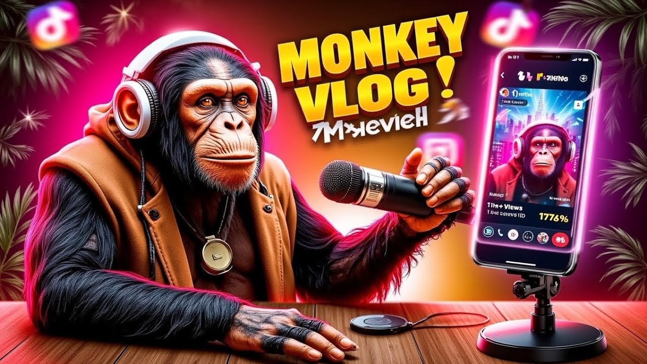 How to Make a Monkey Vlogging Reel Go Viral! 🐒 - YouTube