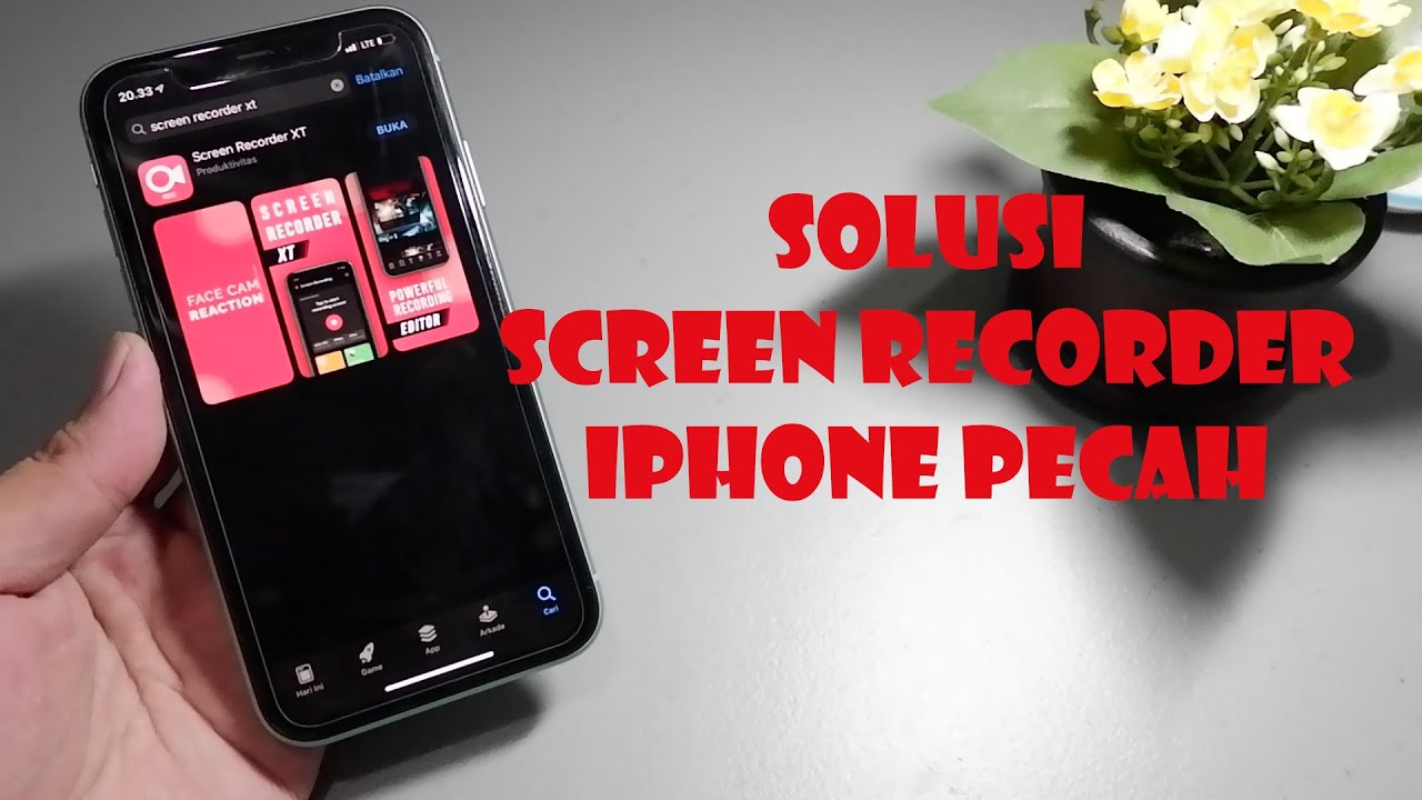 Solusi Screen Recorder Iphone Pecah - YouTube