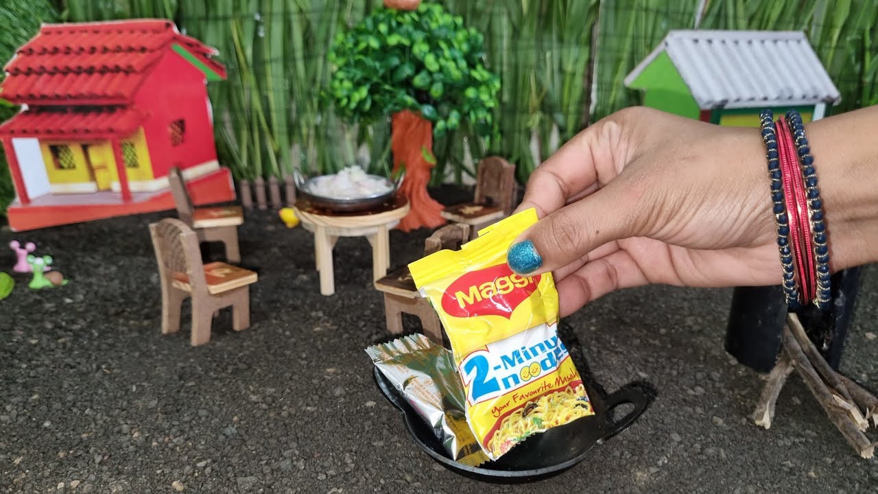 Miniature Maggi Cooking | Tiny Maggi | Miniature Cooking | Tiny Food ...