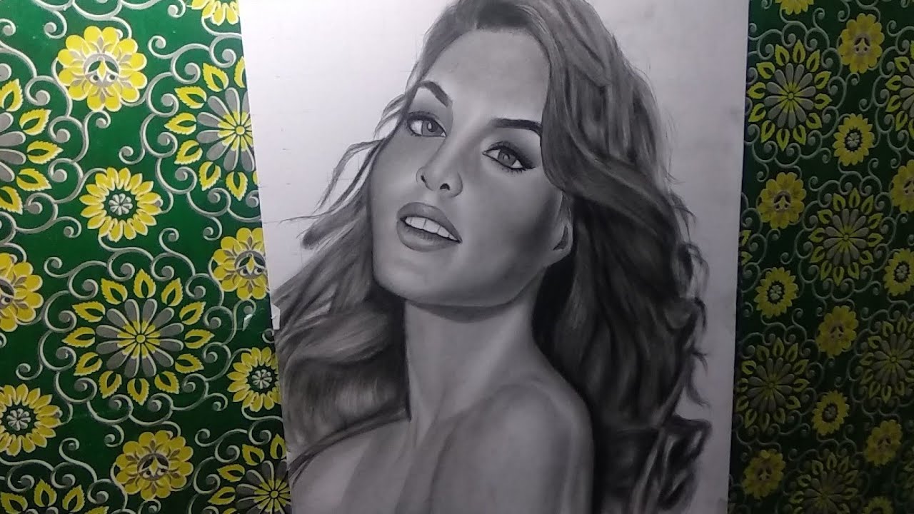Jacklin drawing bollywood actress Jacklin heroine art pencil sketch ...
