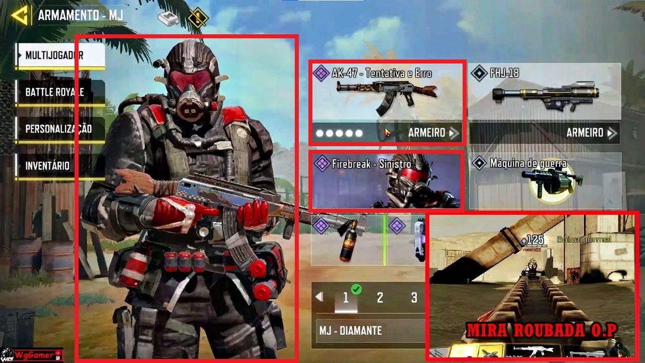 Skin Do Personagem Firebreak e Testando a Nova Skin Da AK47 A Mira Está ...